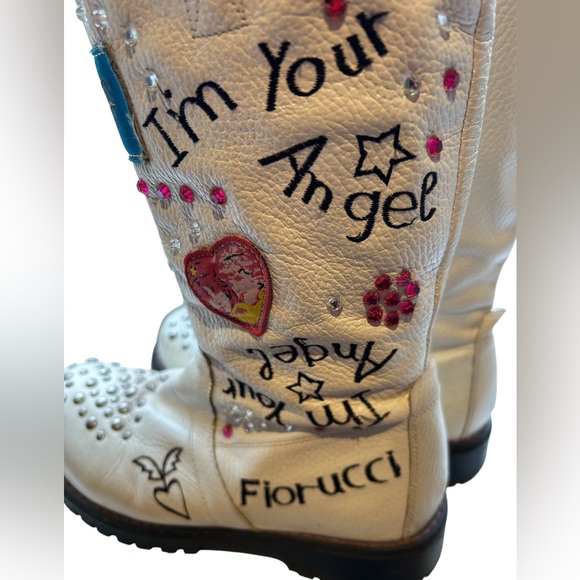 Fiorucci | Shoes | Vintage White Fiorucci Boots Im Your Angel Size 36 ...